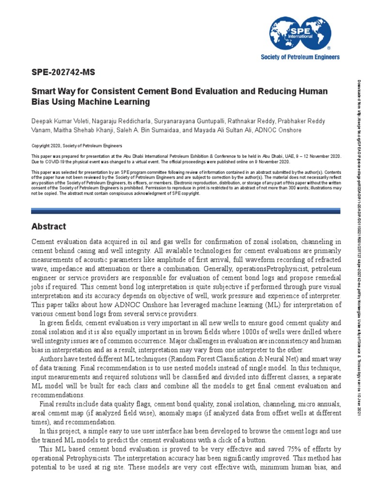 Spe 202742 Ms | PDF | Machine Learning | Automation