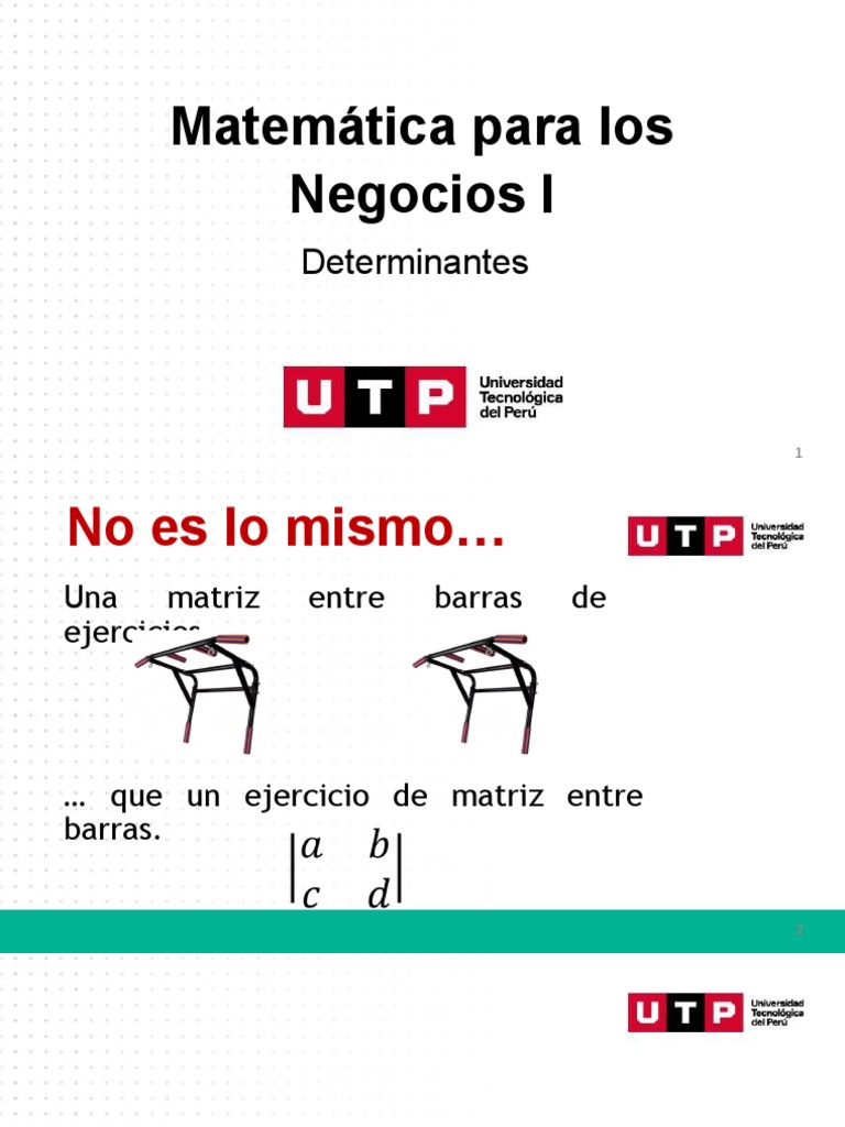 S06.s6 - Determinantes de Orden Dos y Tres | PDF | Determinante ...