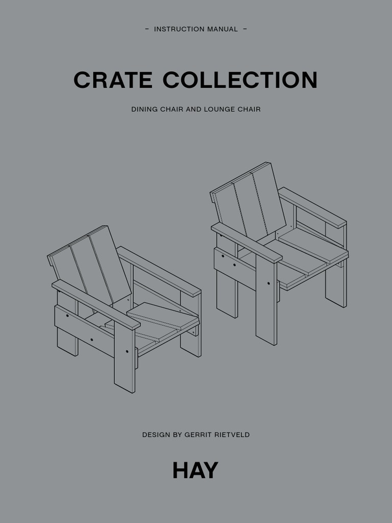 Crate Chair Instruction Manual | PDF | Chair | Industrial Processes
