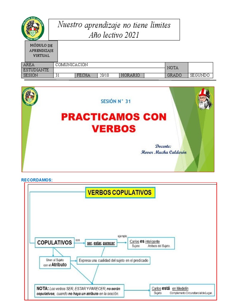 Practicamos Con Verbos - I | PDF | Hogar, jardinería y bricolaje