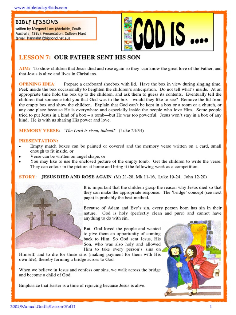 Jesus' Resurrection for Kids | PDF