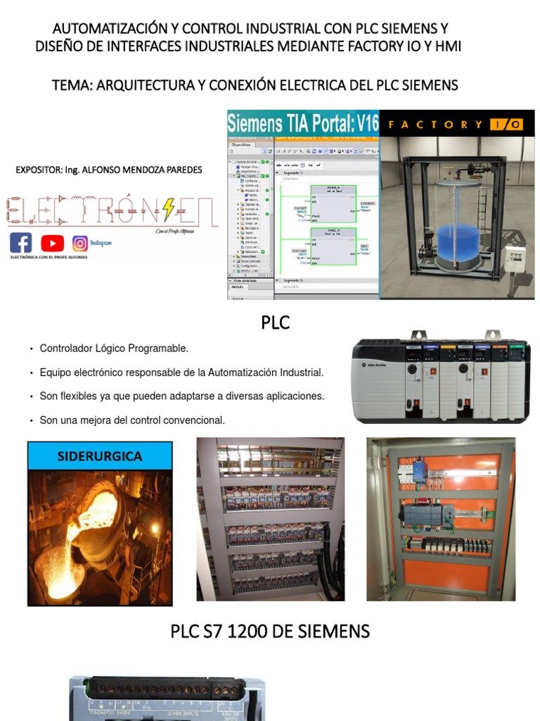 Sesión 1 - Automatización y Control Industrial Con PLC Siemens y Diseño ...