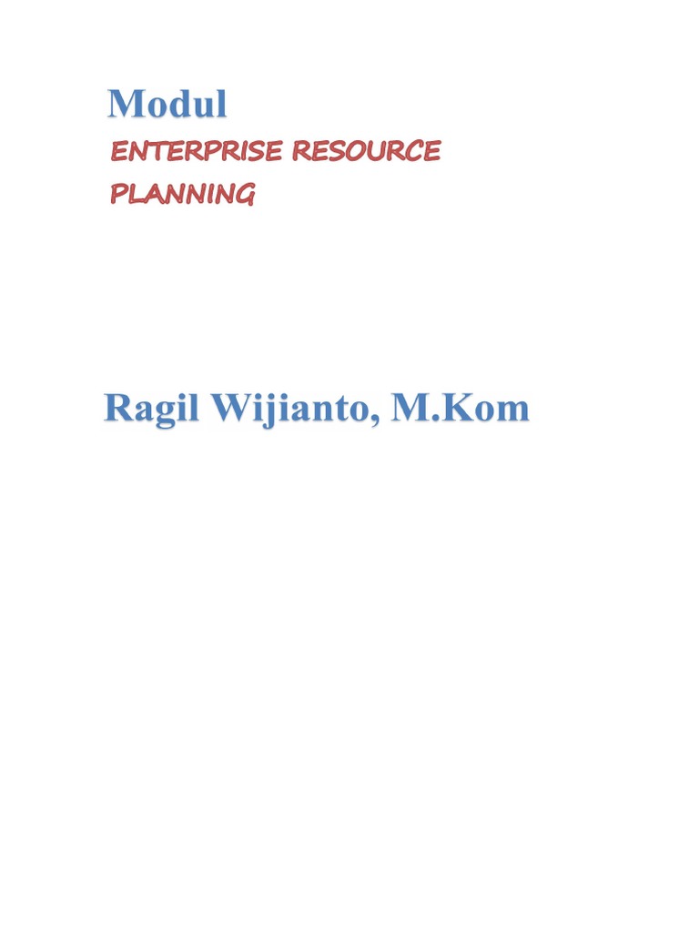 Modul ERP | PDF