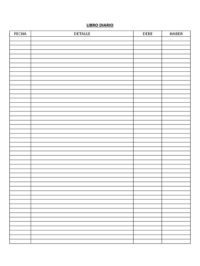 Libro Diario | PDF