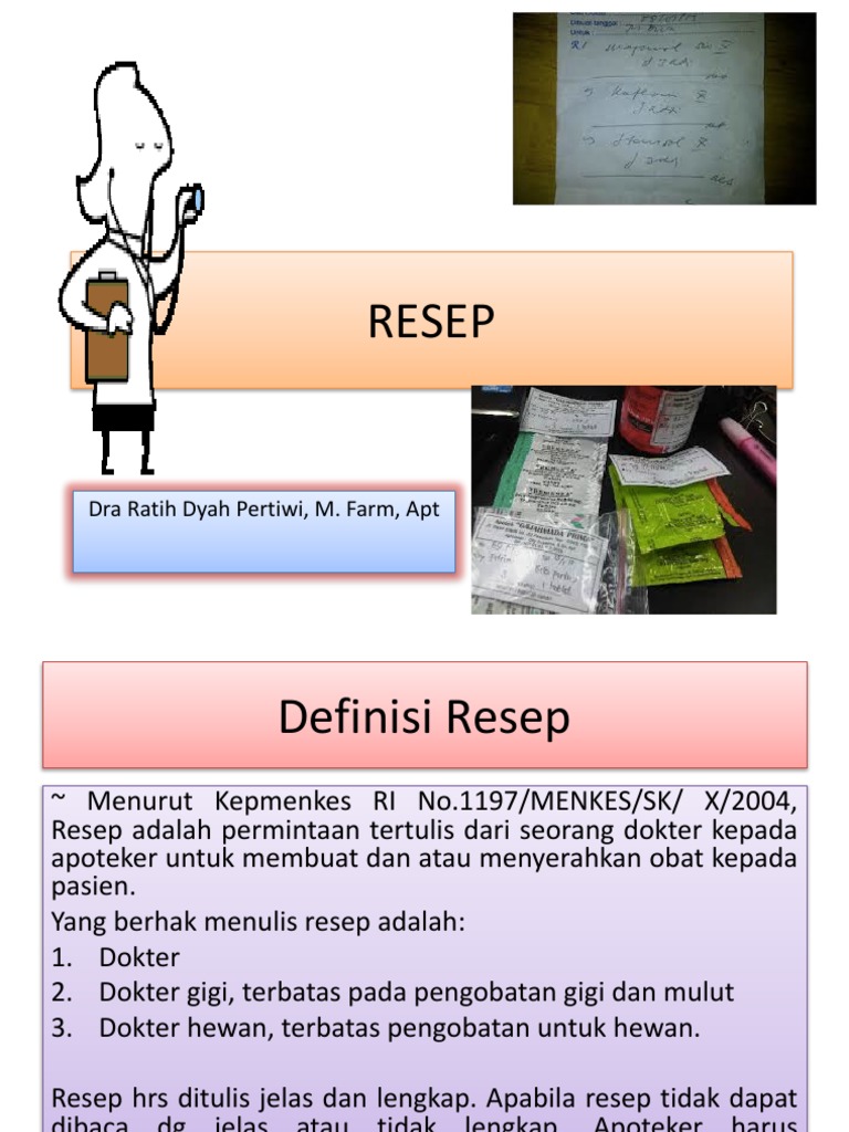 Panduan Lengkap Penulisan Resep | PDF
