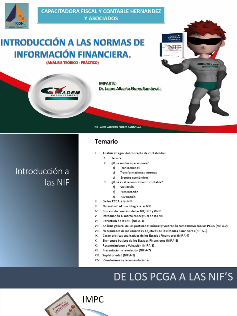Introduccion A Las Nif | Descargar gratis PDF | Contabilidad | normas ...