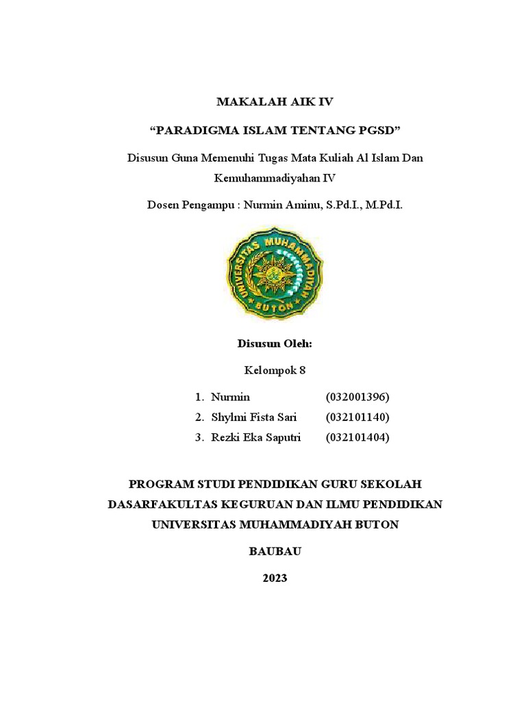 MAKALAH AIK IV KEL.8 G4 - Archive | PDF