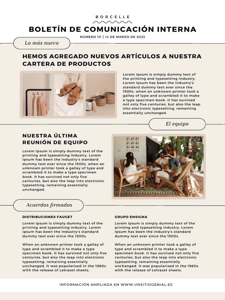 Boletín de Comunicación Interna | PDF