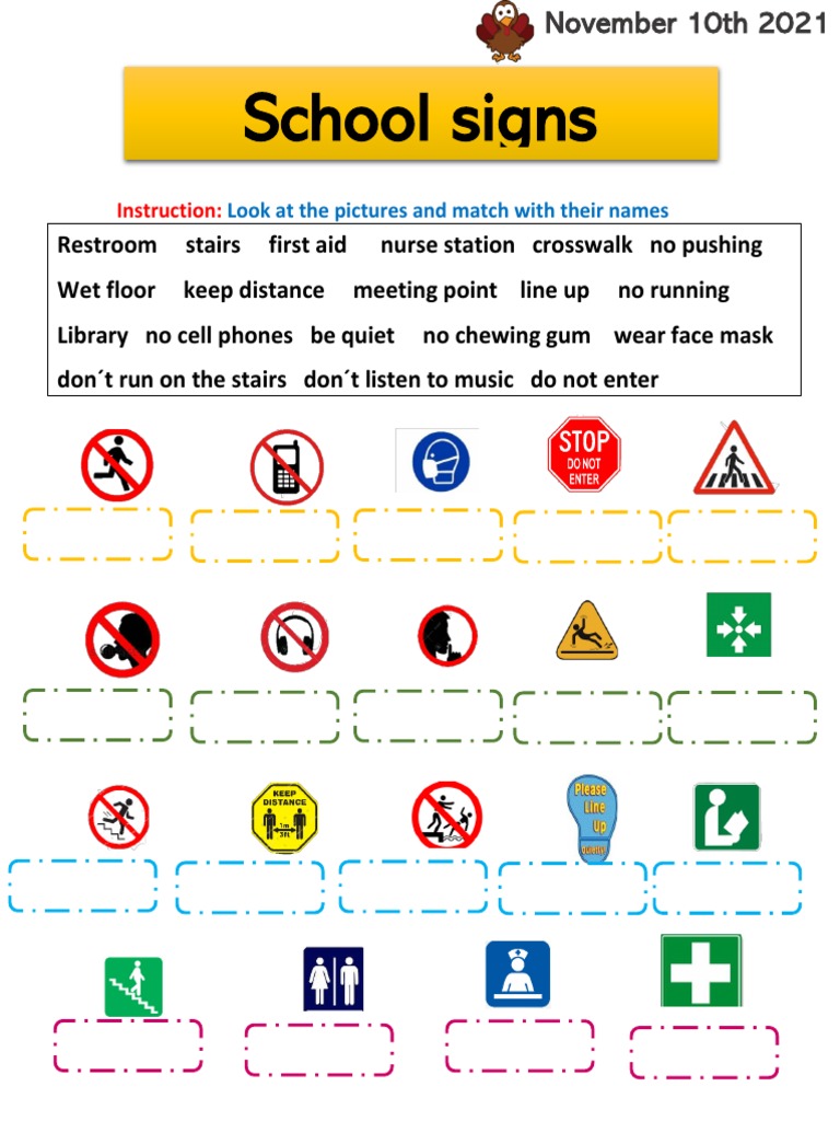 School Signs | PDF | Language Arts & Discipline