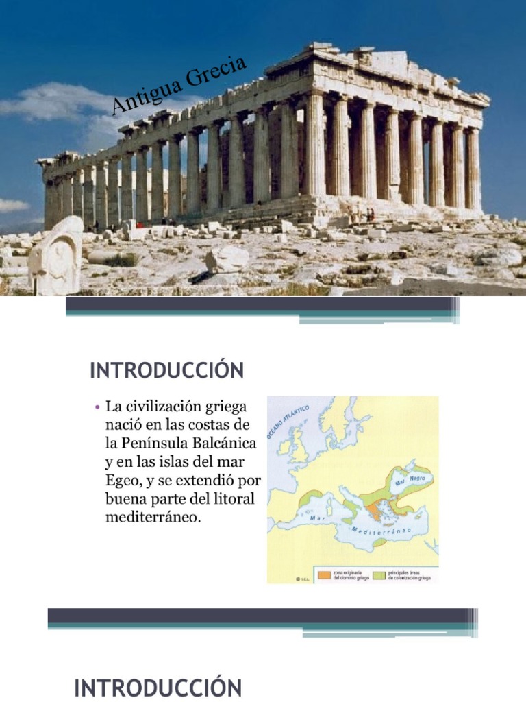 Presentación Antigua Grecia (120 Diapositivas) Power Point Grecia | PDF
