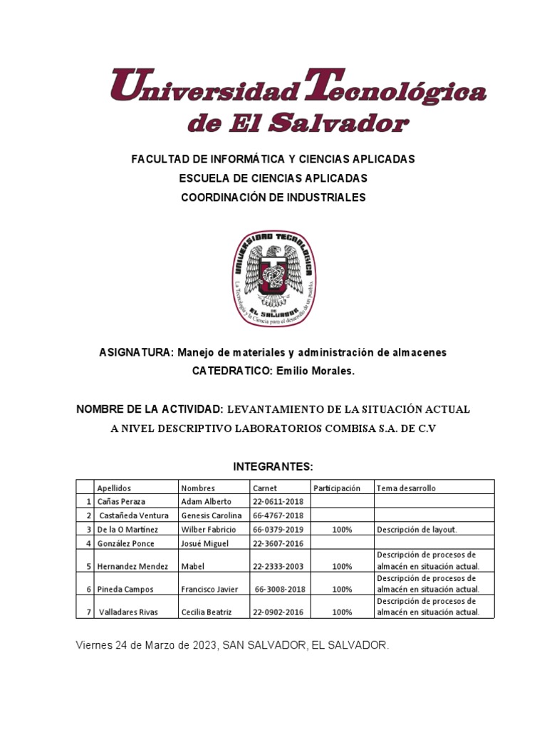 Segundo Avance | PDF | Calidad (comercial) | Farmacia