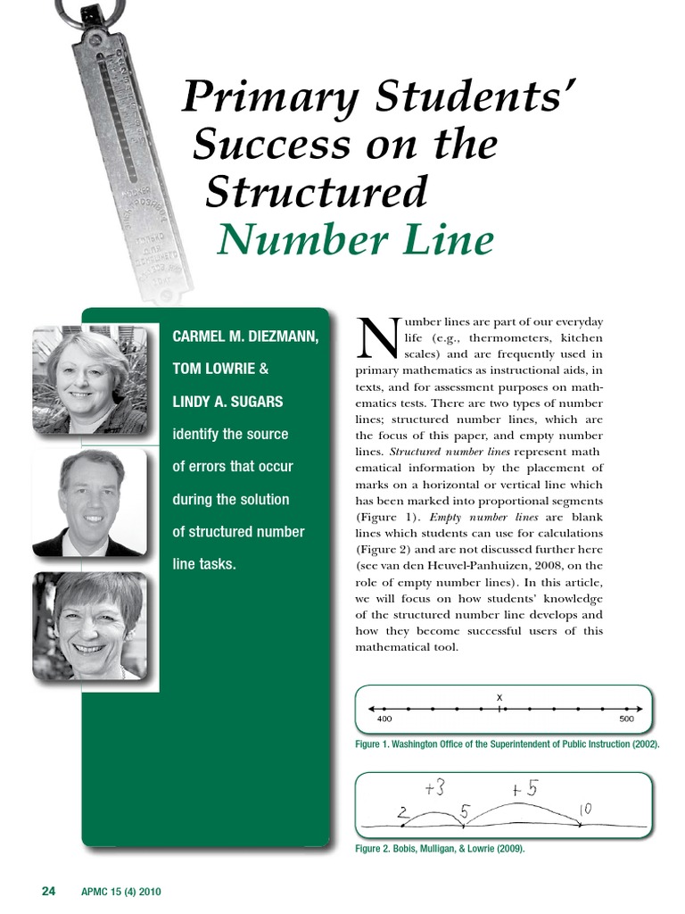 Lowrie - 2010 - Structured Number Line | PDF | Numbers | Mathematics