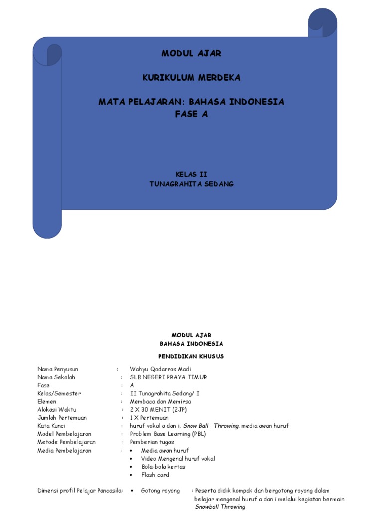 Modul Ajar Wahyu | PDF