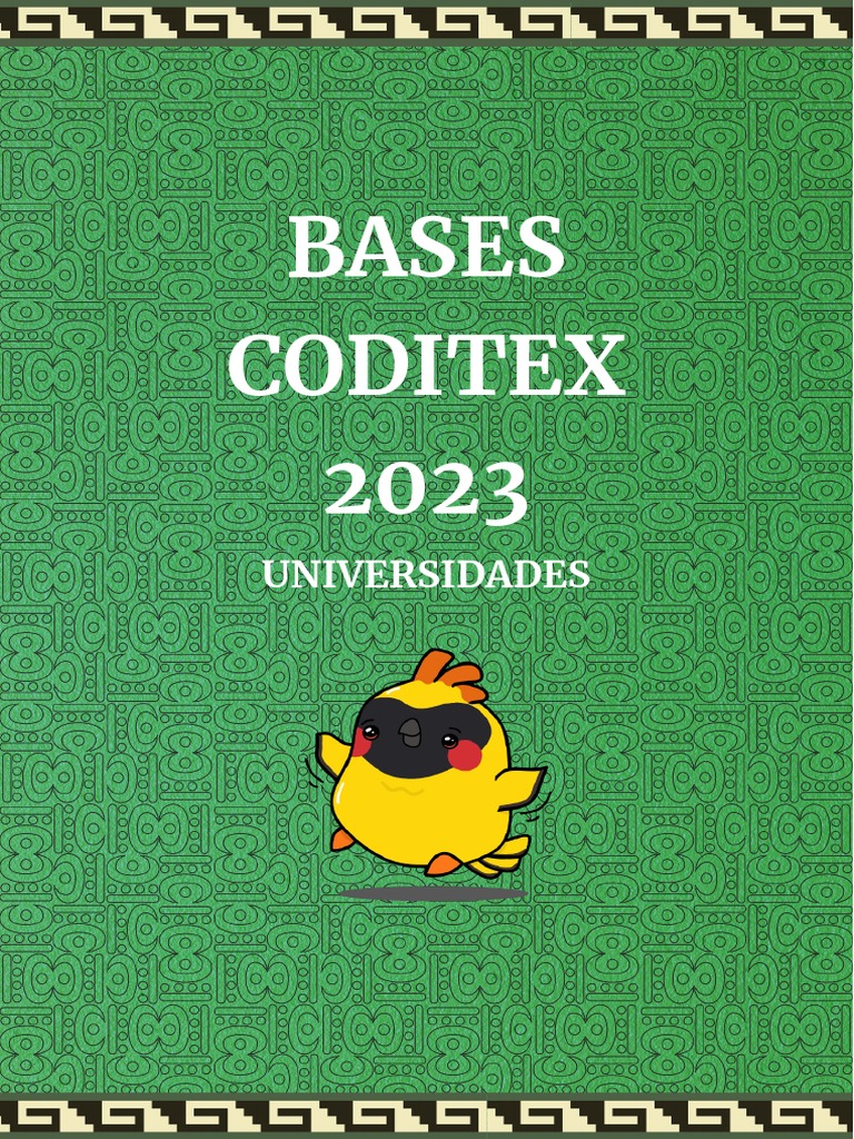Bases Coditex-Universidades 2023 | PDF | Citación