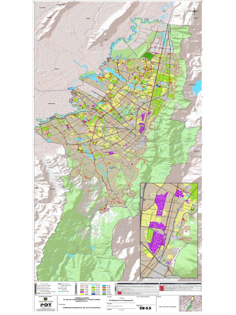 Plano Cu-5.5 Dimensionamiento de Antejardines | PDF