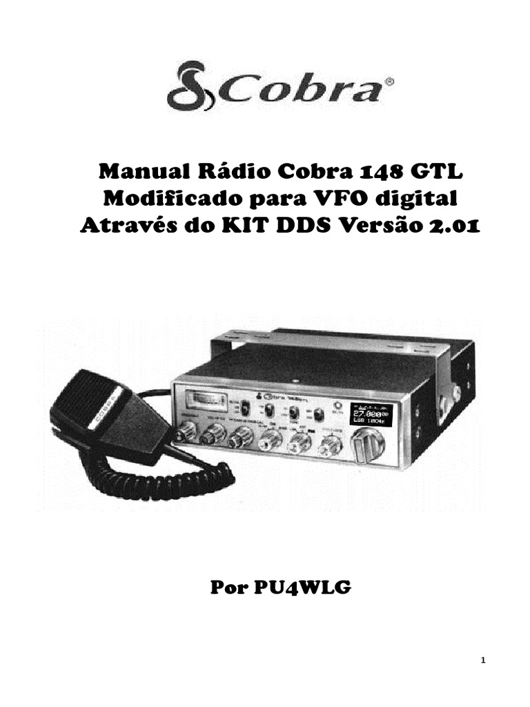 Modificação do Rádio Cobra 148 GTL | PDF | Barulho | Rádio