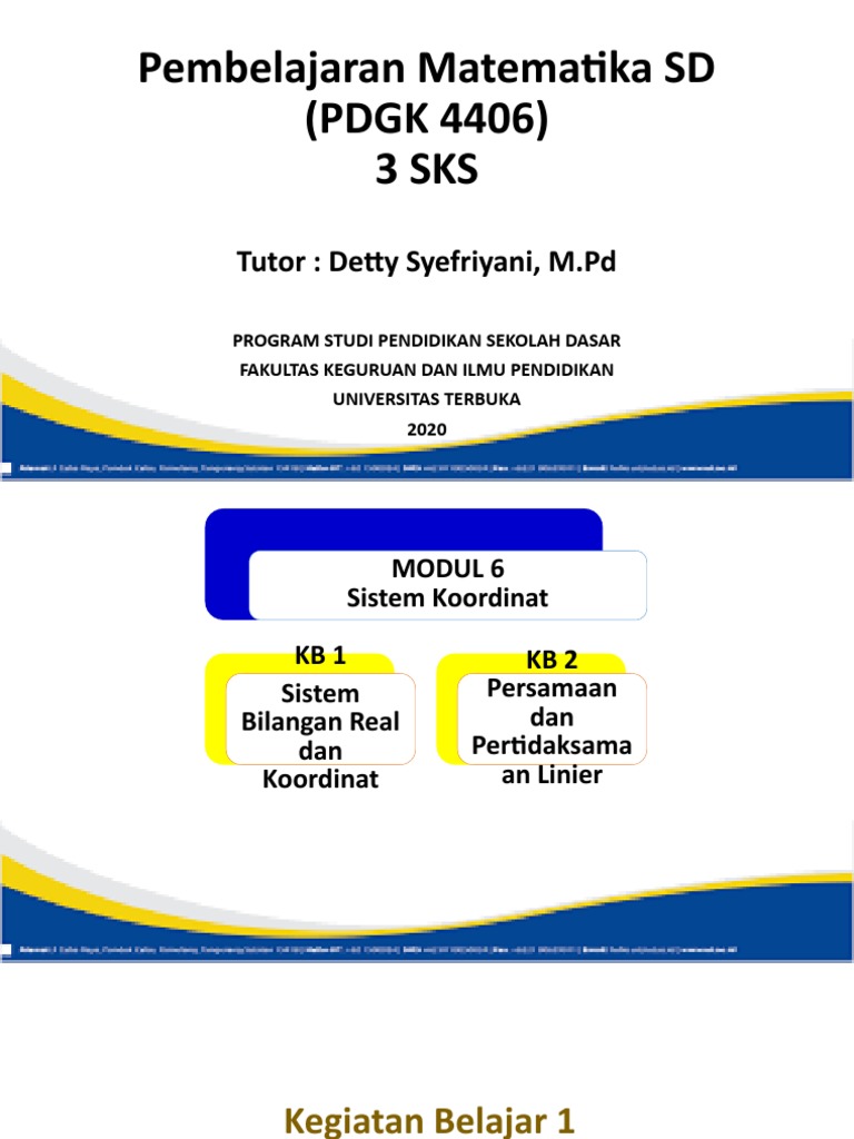 Modul 7 MK Pembelajaran Matematika SD | PDF
