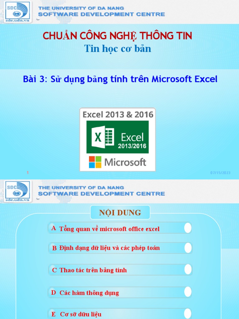 CNTT - CB - Bai 3 Microsoft Excel | PDF