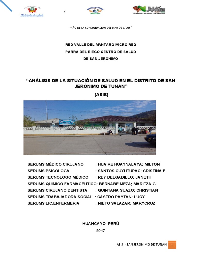 Análisis de Salud en San Jerónimo | PDF