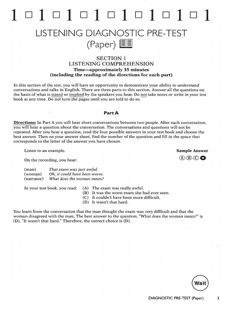 Toefl Longman Diagnostic Pretest Listening Pdf