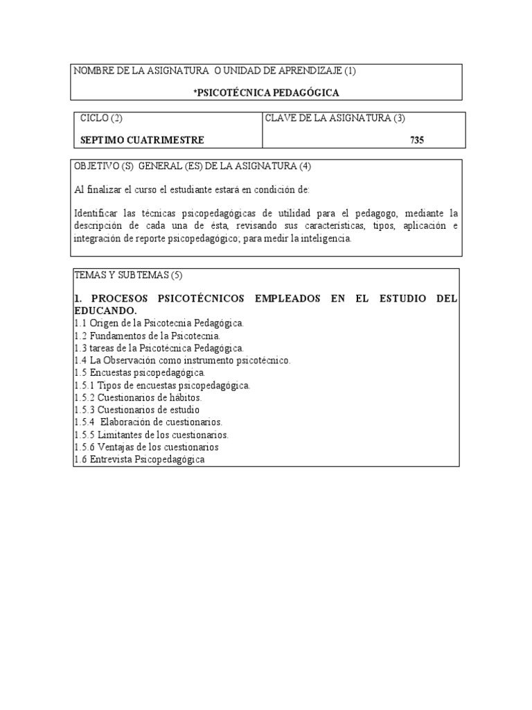 Psicotécnica Pedagógica 735 | PDF | Inteligencia | Aprendizaje