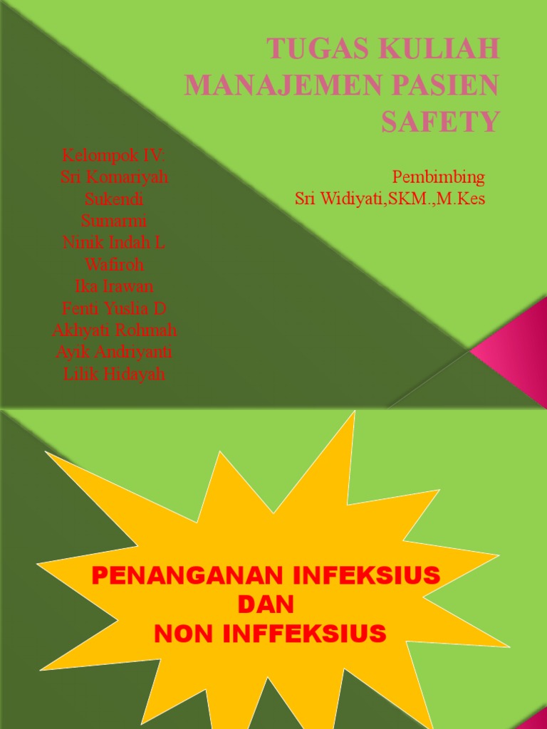 Penanganan Infeksius Dan Non Infeksius | PDF | Sains & Matematika