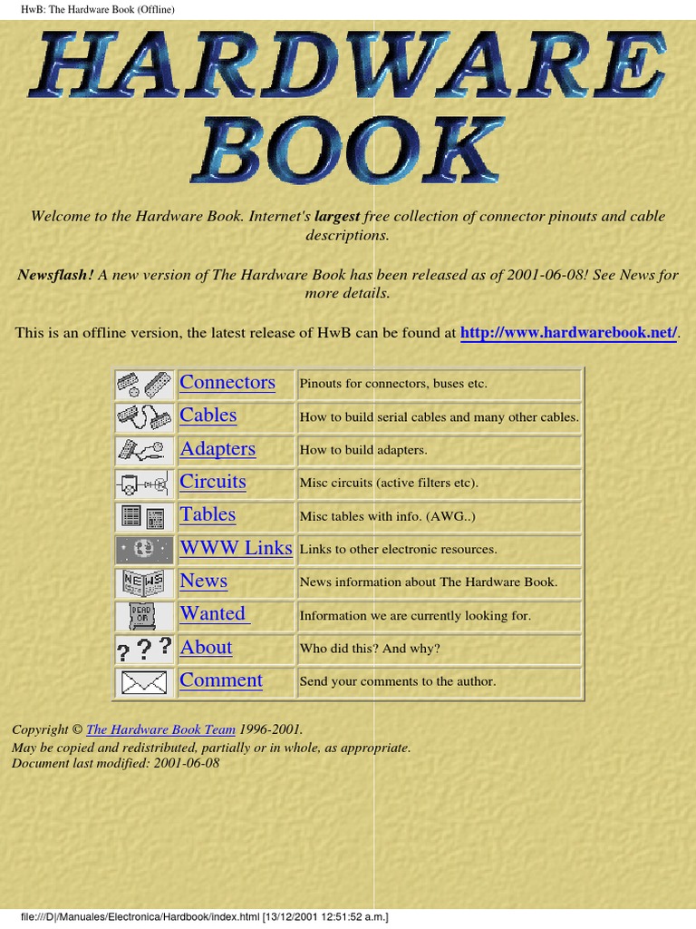 Manual de Electronica Hardbook | PDF | Computer Hardware | Video Game ...