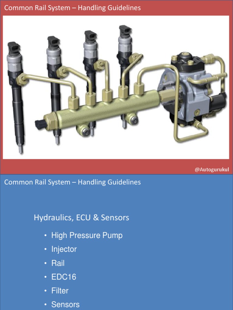 Common Rail System Handling Instructions PDF | Download Free PDF | Pump ...