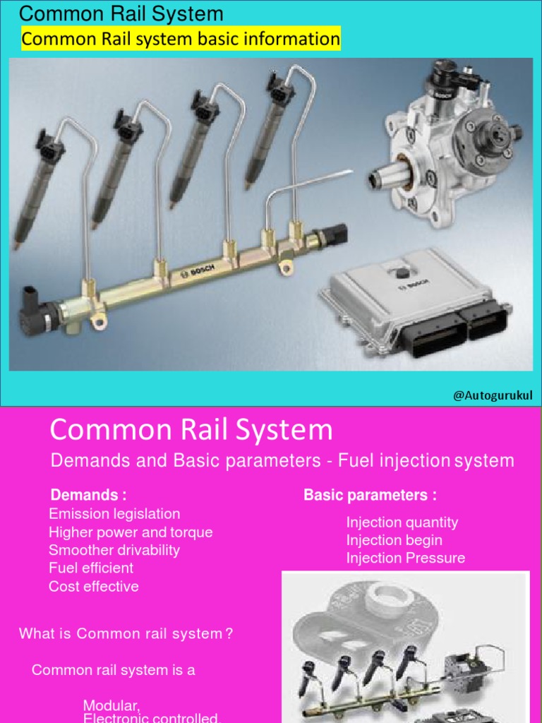 Diesel Common Rail System Overview | PDF | Fuel Injection | Engine ...