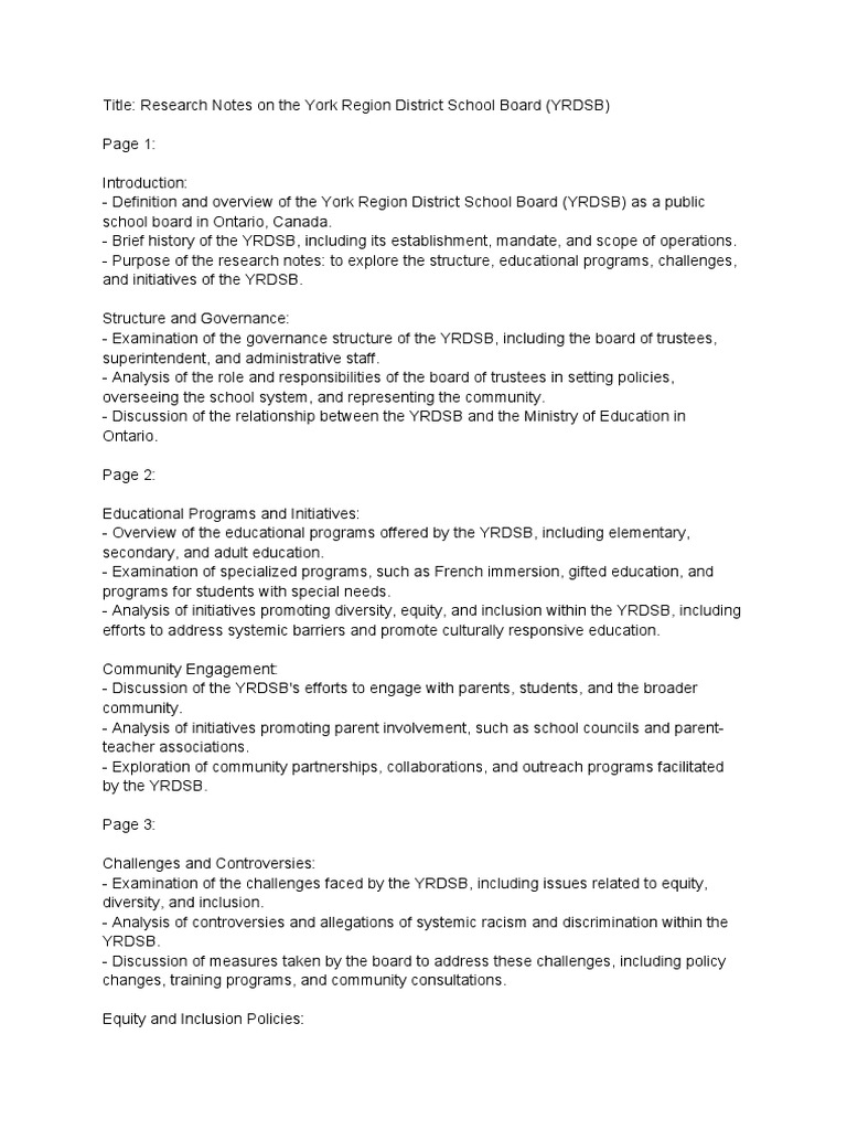 Yrdsb Who Are We | Download Free PDF | Inclusion (Education ...