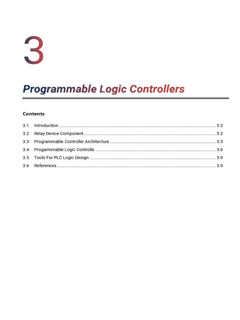3 | PDF | Programmable Logic Controller | Switch