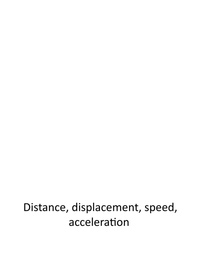Fill In-Notes For Distance and Displacement | PDF