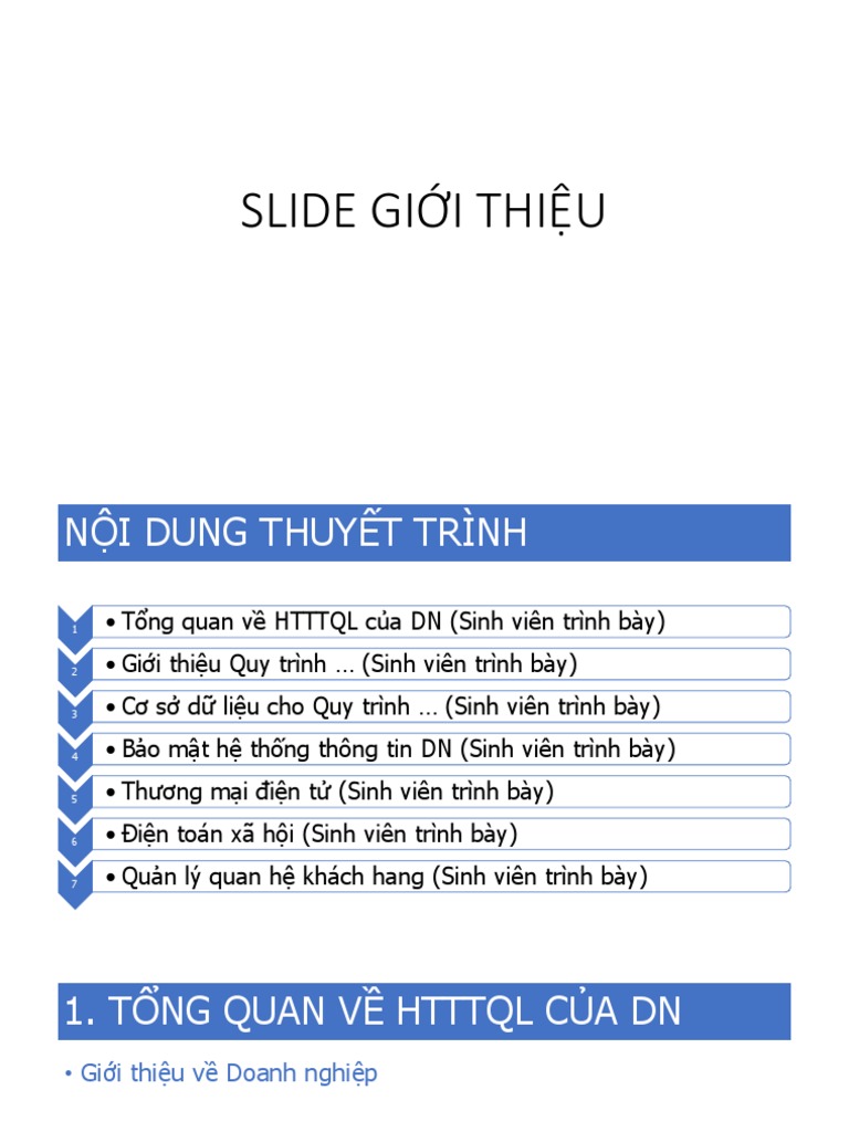 Outline Noi Dung Thuyet Trinh | PDF