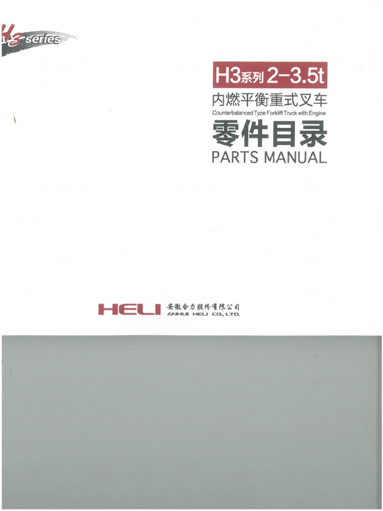 Manual Heli Counterbalanced.h3.2 3.5t | PDF