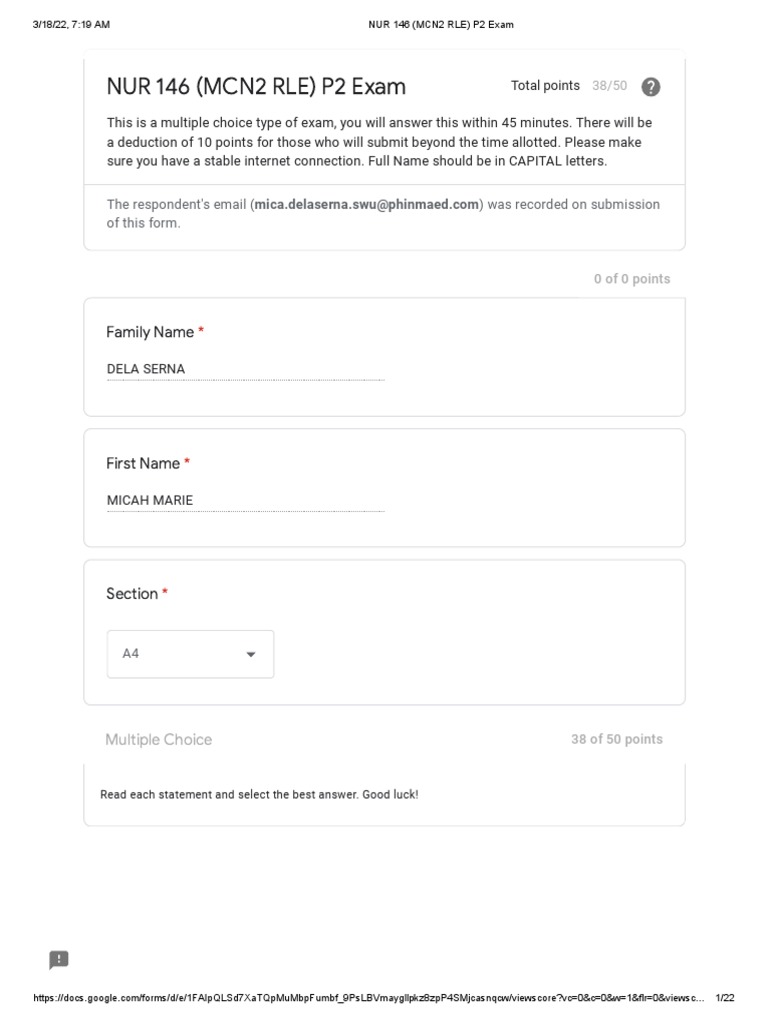 NUR 146 MCN2 RLE P2 Exam | PDF | Infants | Candidiasis