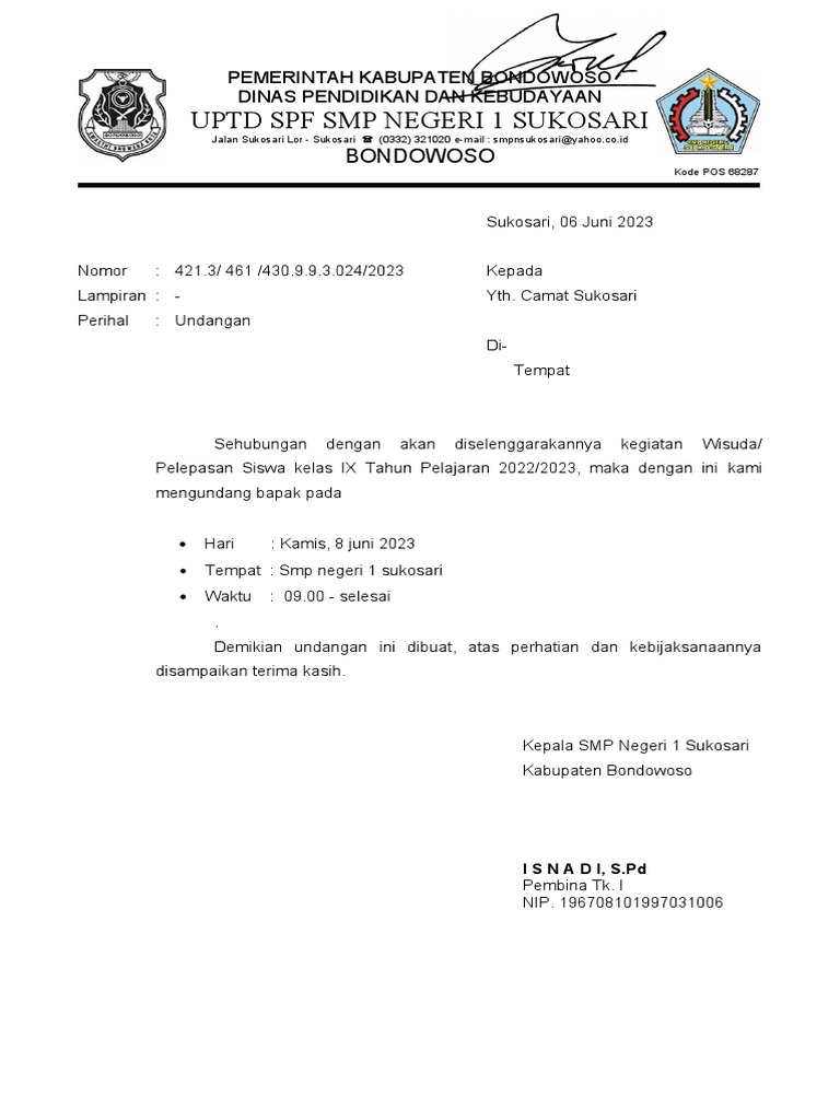 Surat Pemberitahuan | PDF