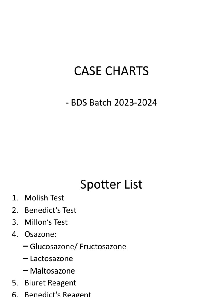 Case Charts | Download Free PDF | Vitamin C | Biomolecules