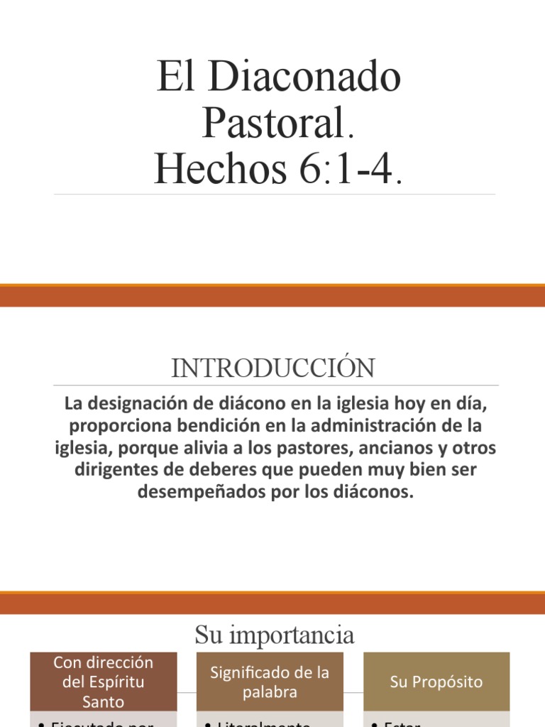 Importancia del Diaconado en la Iglesia | PDF | Iglesia Católica | Diácono