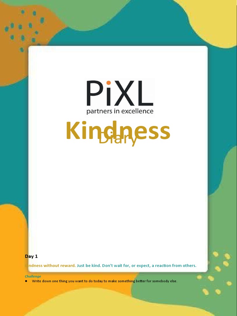 Kindness Diary Answer Booklet | PDF
