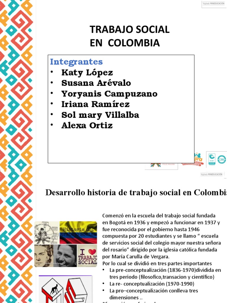 Historia y rol del trabajo social en Colombia | PDF | Trabajo Social