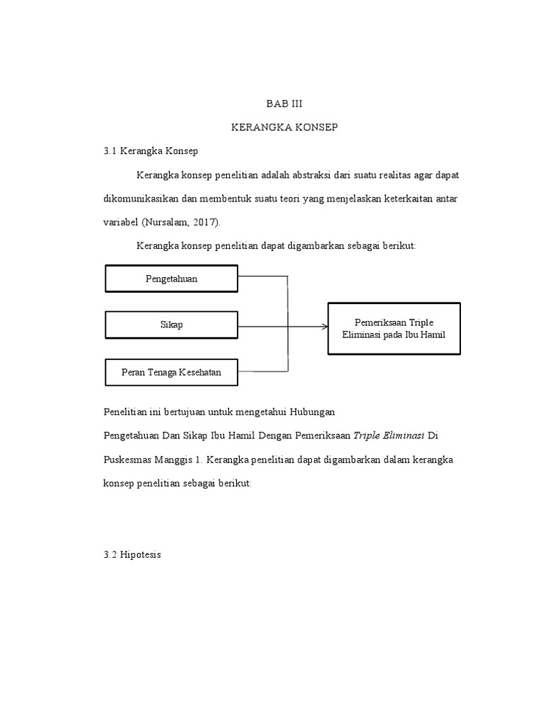 BAB III Kerangka Konsep | PDF