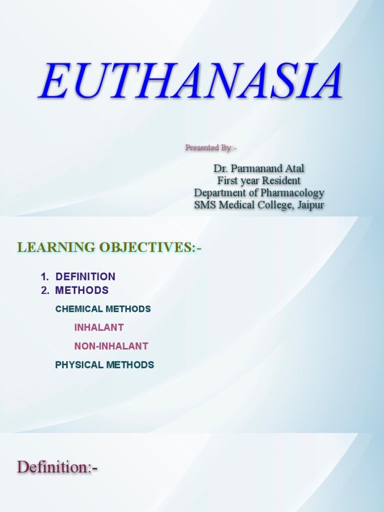 Euthanasia | PDF
