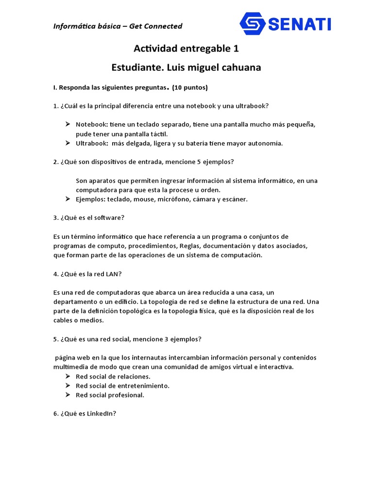 SINU 151 - Entregable Informatica .01 | PDF