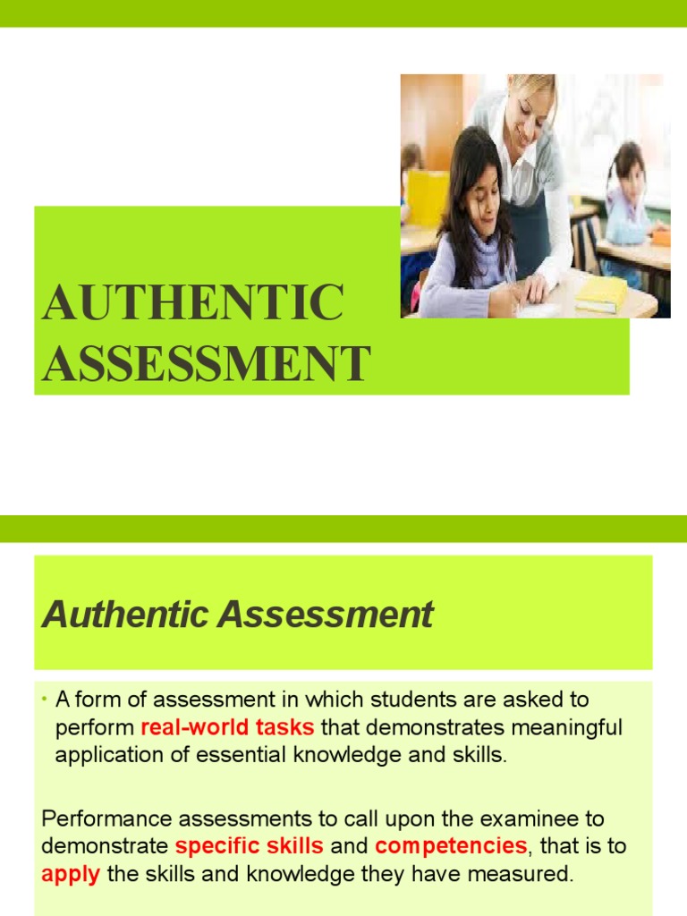 Authentic Assessment | PDF | Educational Assessment | Rubric (Academic)