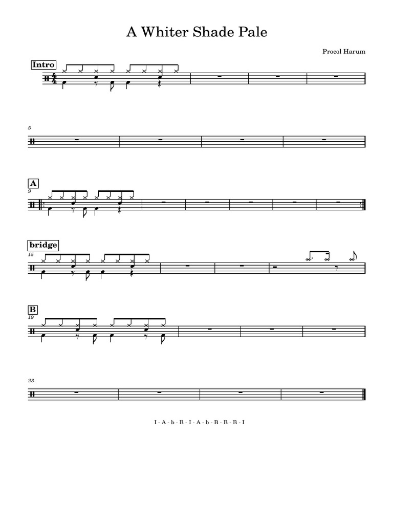 A Whiter Shade of Pale Sheet Music | PDF