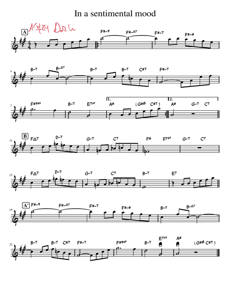 In - A - Sentimental - Mood 2 | PDF