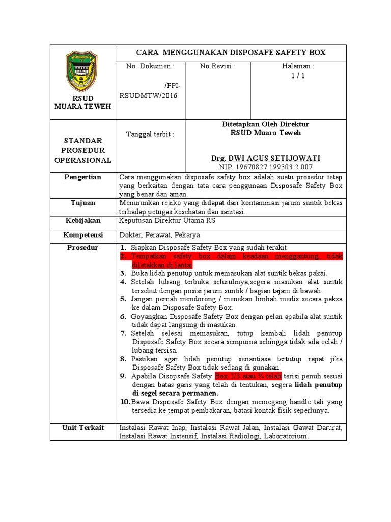 Spo Safety Box | PDF