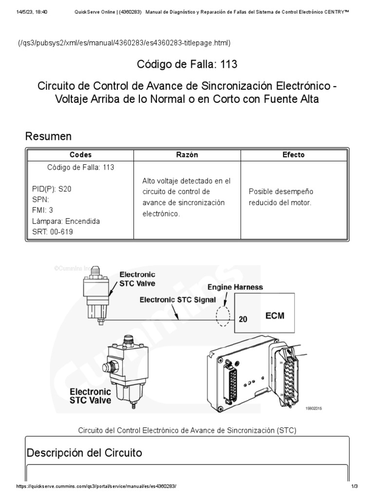 Código de Falla 113 | PDF | Electrónica | Ingeniería Informática