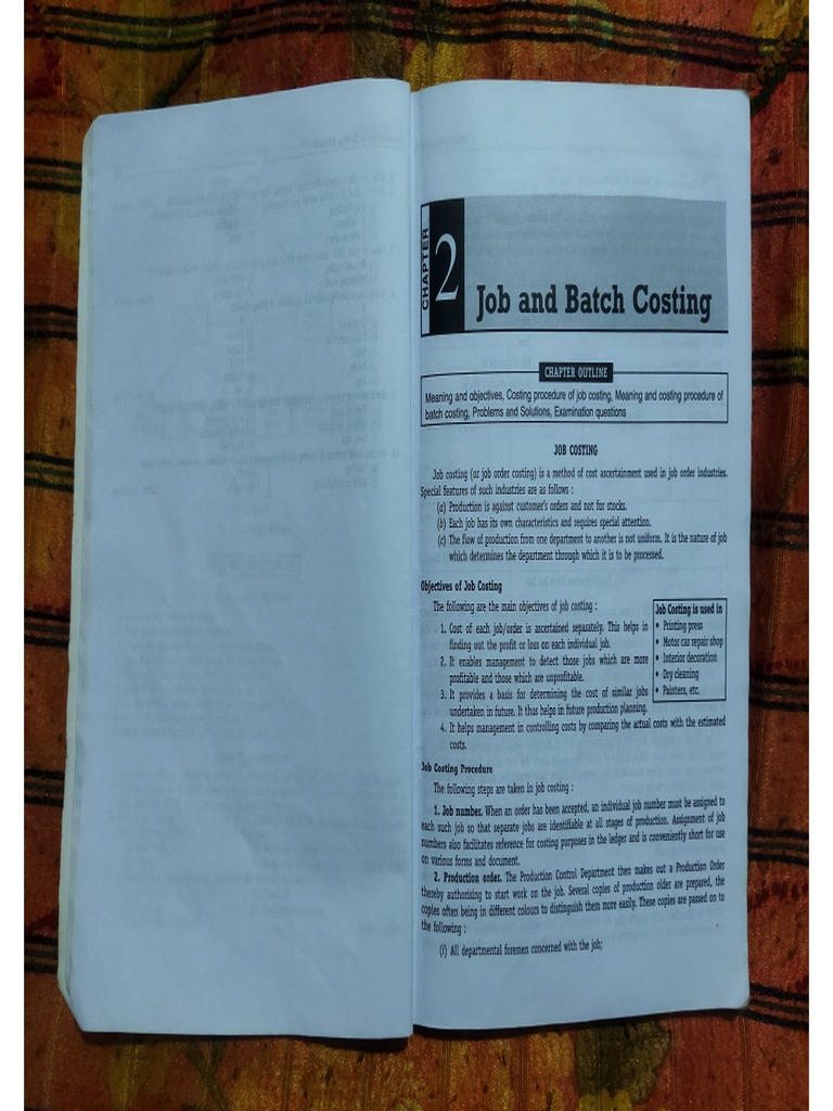 2.job and Batch Costing | PDF