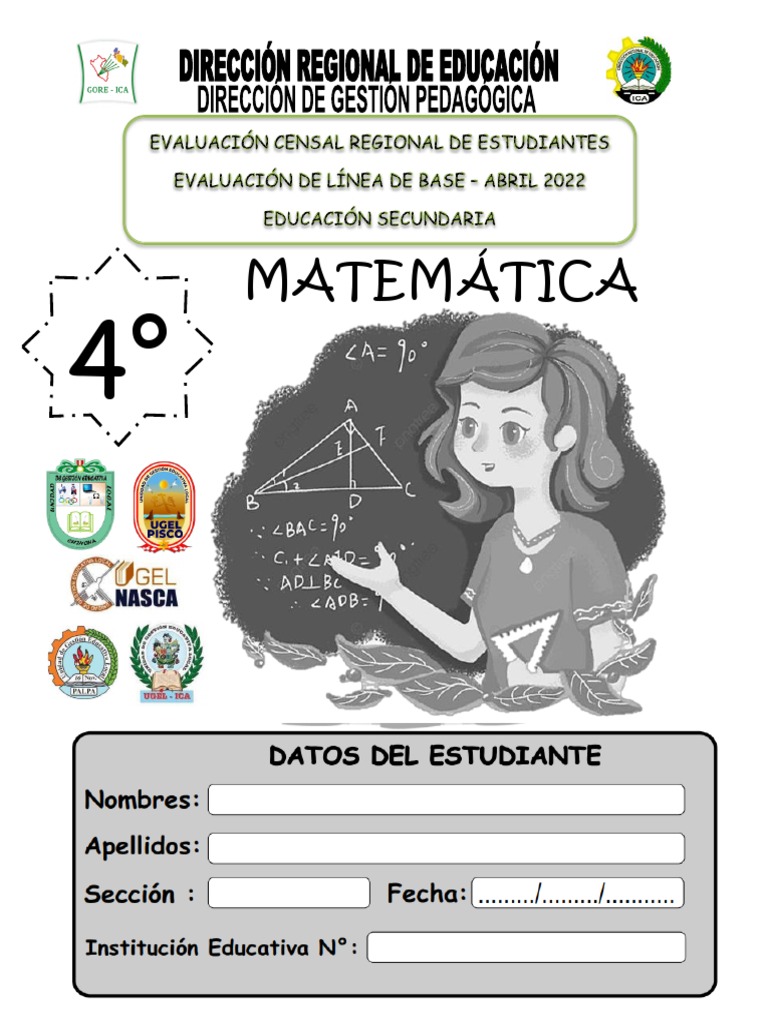 Secundaria Matemática 4° | PDF